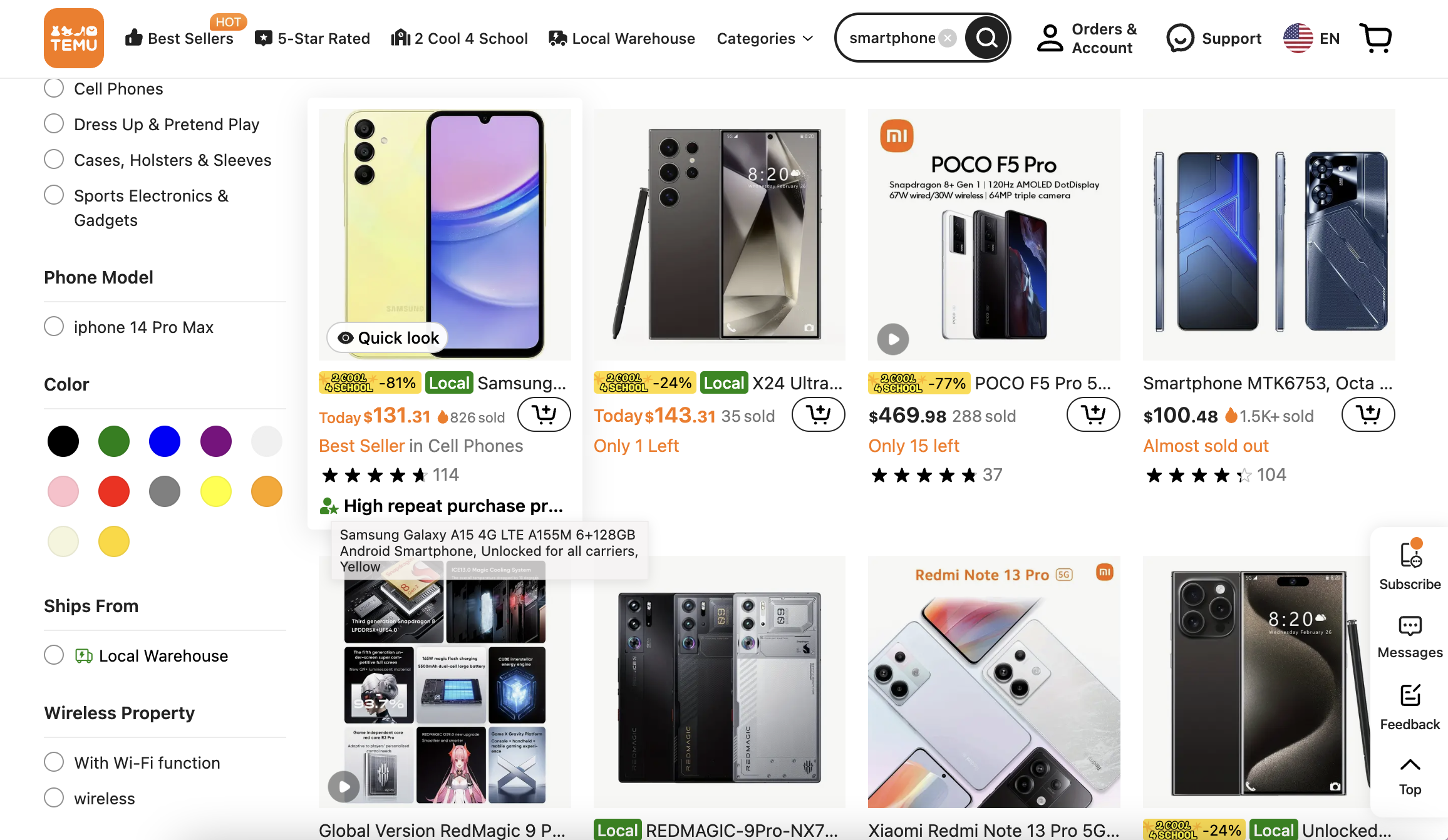 中国発格安EC「Temu」、スマホ販売を開始 サムスンとシャオミの在庫モデルが中心 | 36Kr Japan | 最大級の中国テック・スタートアップ専門メディア