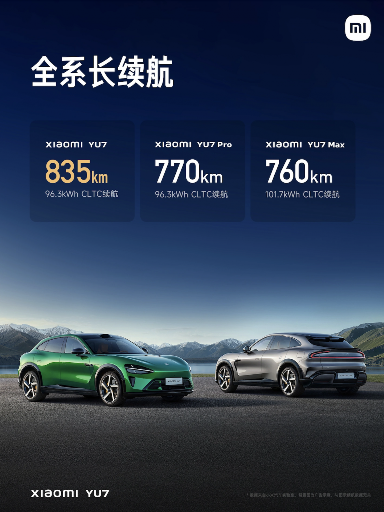 中国シャオミ、初の電動SUV「YU7」でテスラに挑む 予約開始1時間で28万9000台受注 | 36Kr Japan | 最大級の中国テック・スタートアップ専門メディア